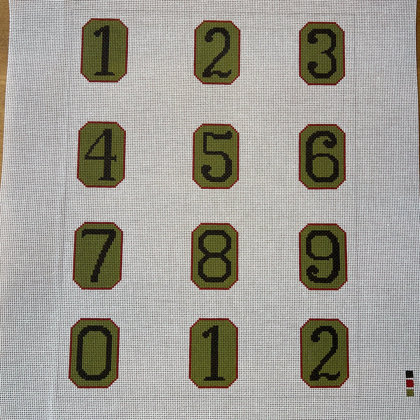 Christmas Perpetual Calendar Numbers – The Gingham Stitchery