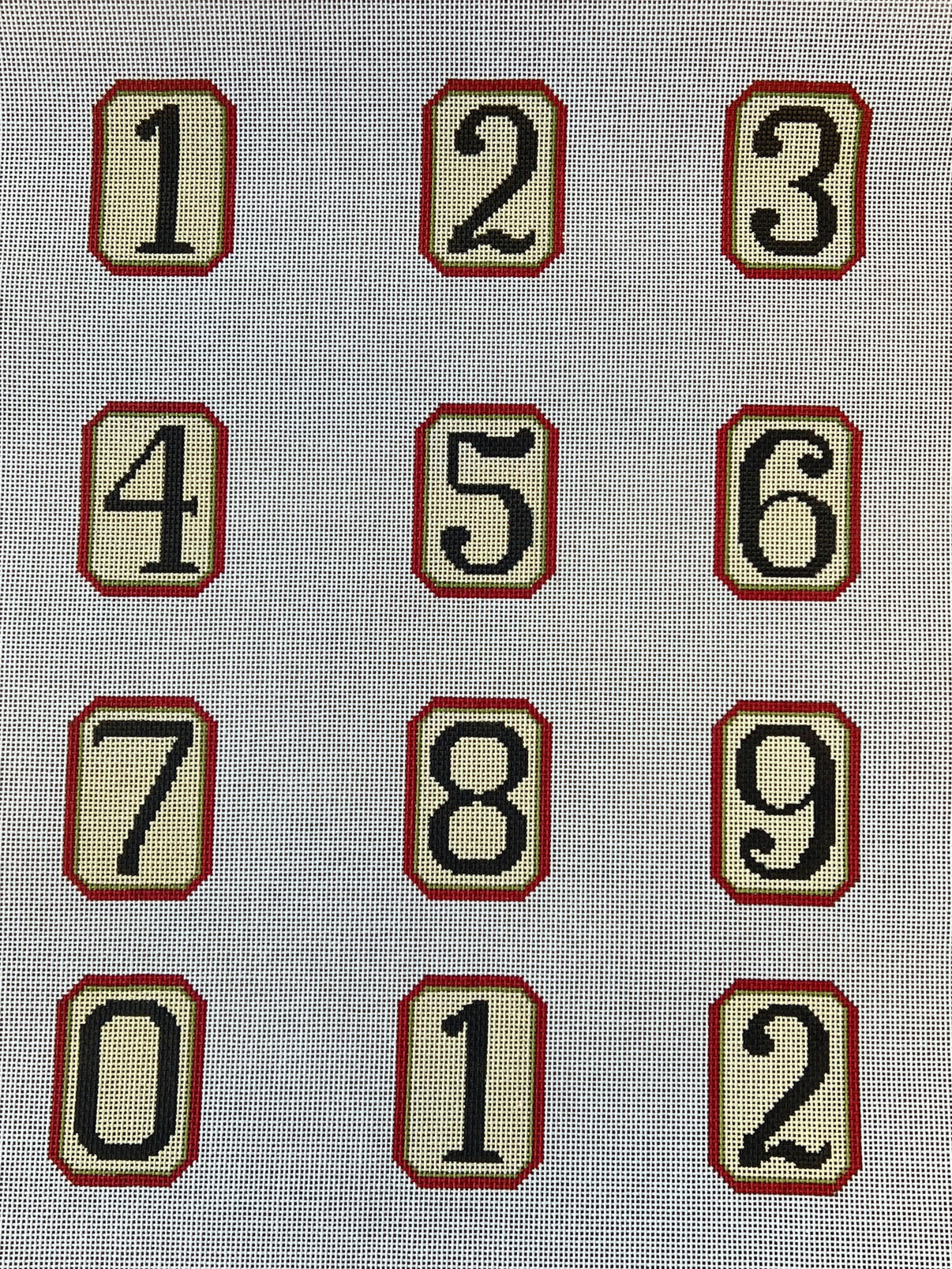 Pink/Green Perpetual Calendar Numbers – The Gingham Stitchery